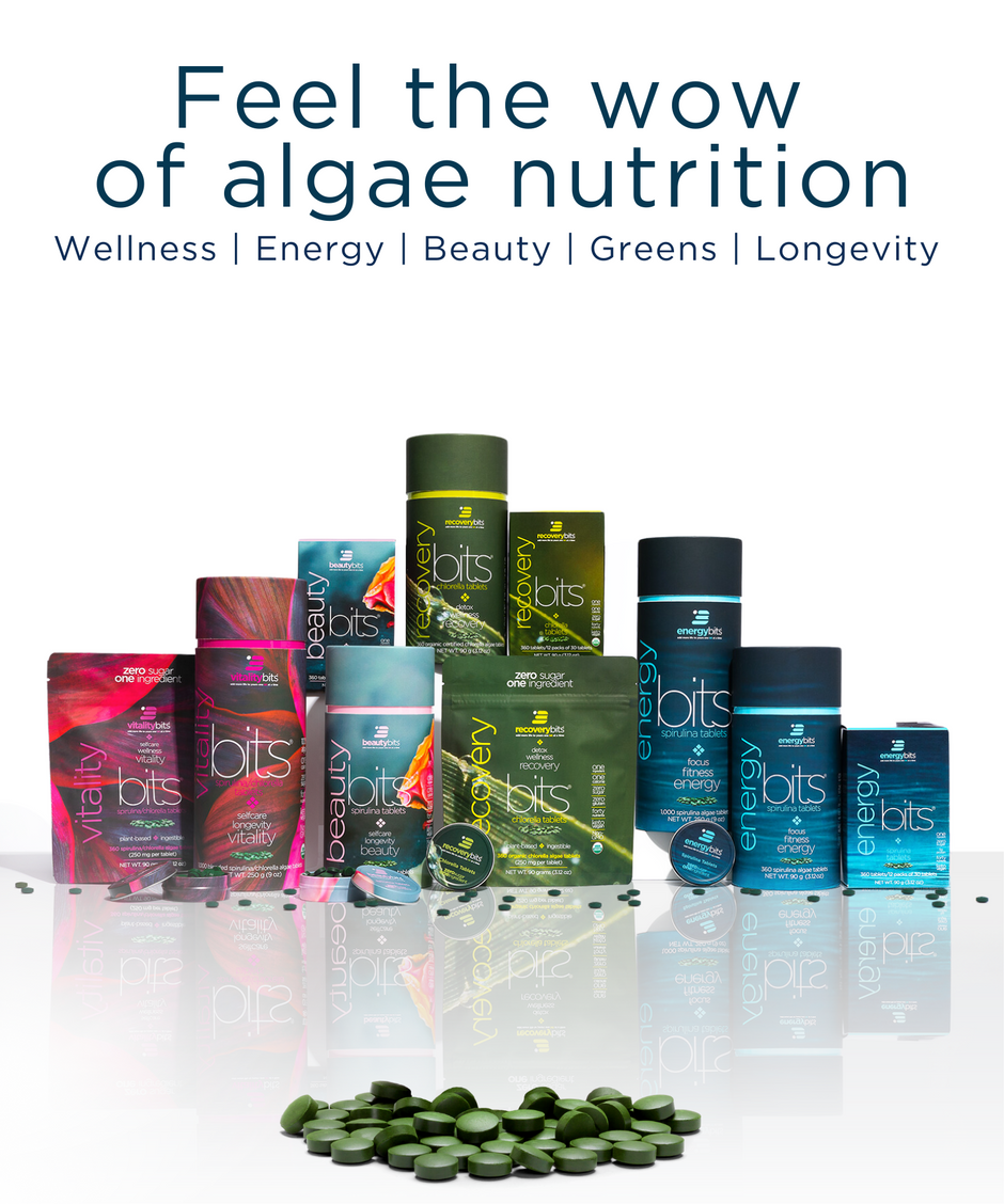 Spirulina and Chlorella Algae Tablets | BITS OF FOOD | ENERGYbits®
