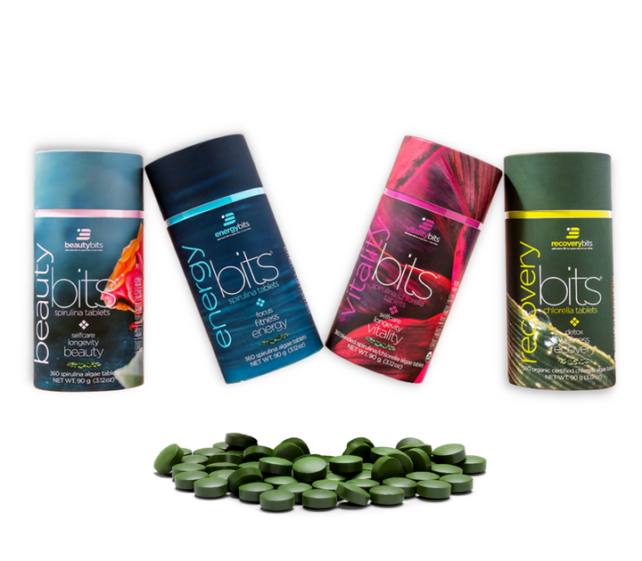 Spirulina and Chlorella Algae Tablets | BITS OF FOOD | ENERGYbits®
