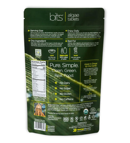 Chlorella Tablets | Organic Chlorella Algae Small Bag | ENERGYbits®